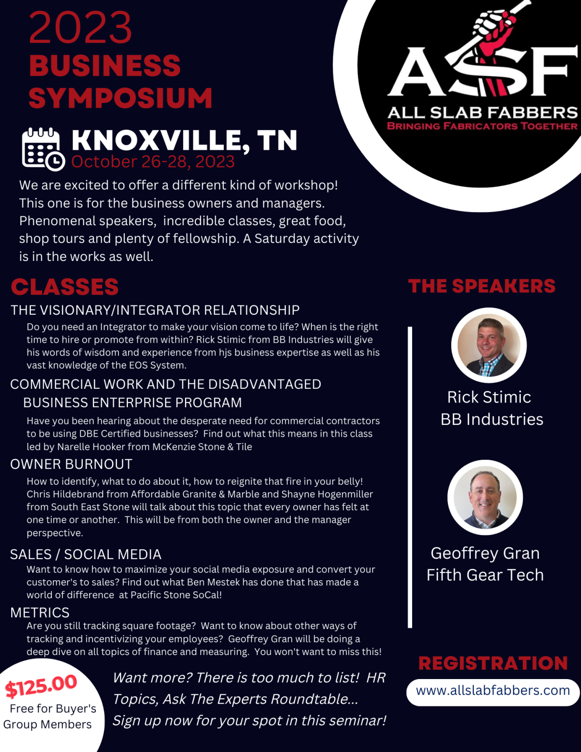 All Slab Fabbers Business Symposium – All Slab Fabbers